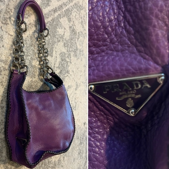 Prada | Bags | Prada Purple Shoulder Bag | Poshmark